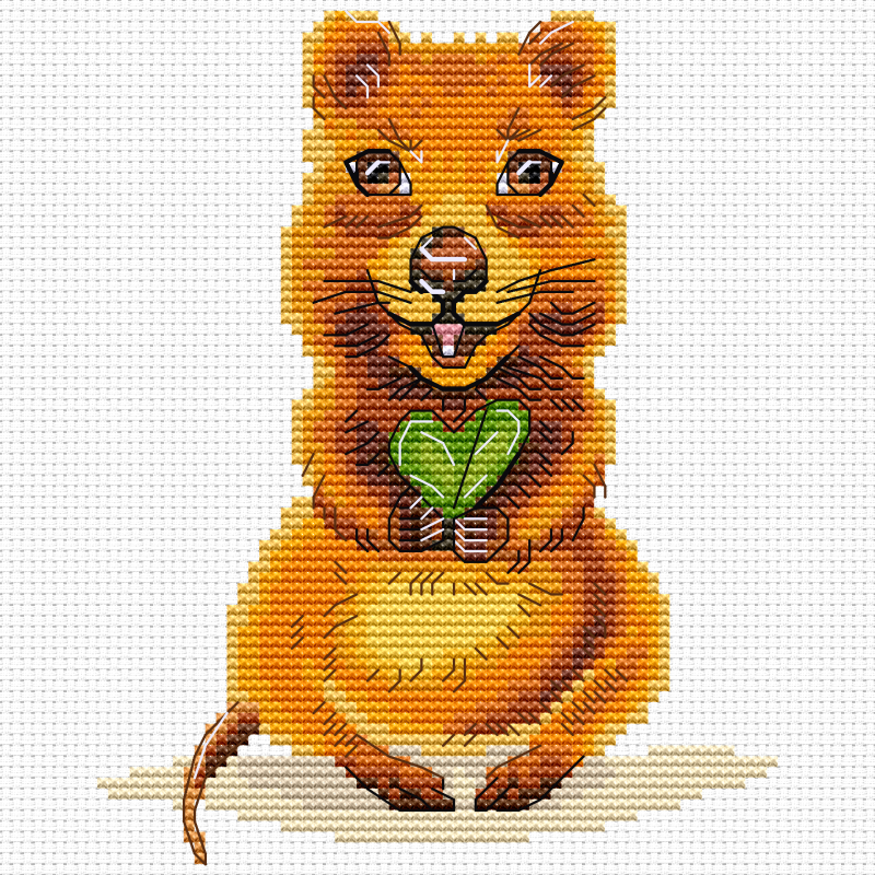 Набор для вышивания Artika #CN032 Квокка, Счетный крест, 13 х 16 см