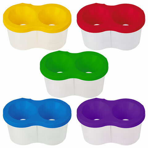 Стакан-непроливайка пифагор "эники-беники", двойной, ассорти, 192125