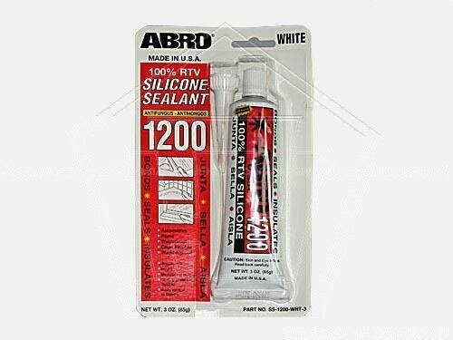 Герметик силиконовый abro белый (85 г) (ss-1200-3-wh)