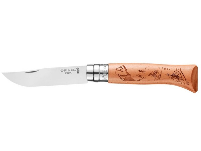 Нож Opinel серии Tradition Alpine Adventures №08, клинок 8,5см, biking 002187