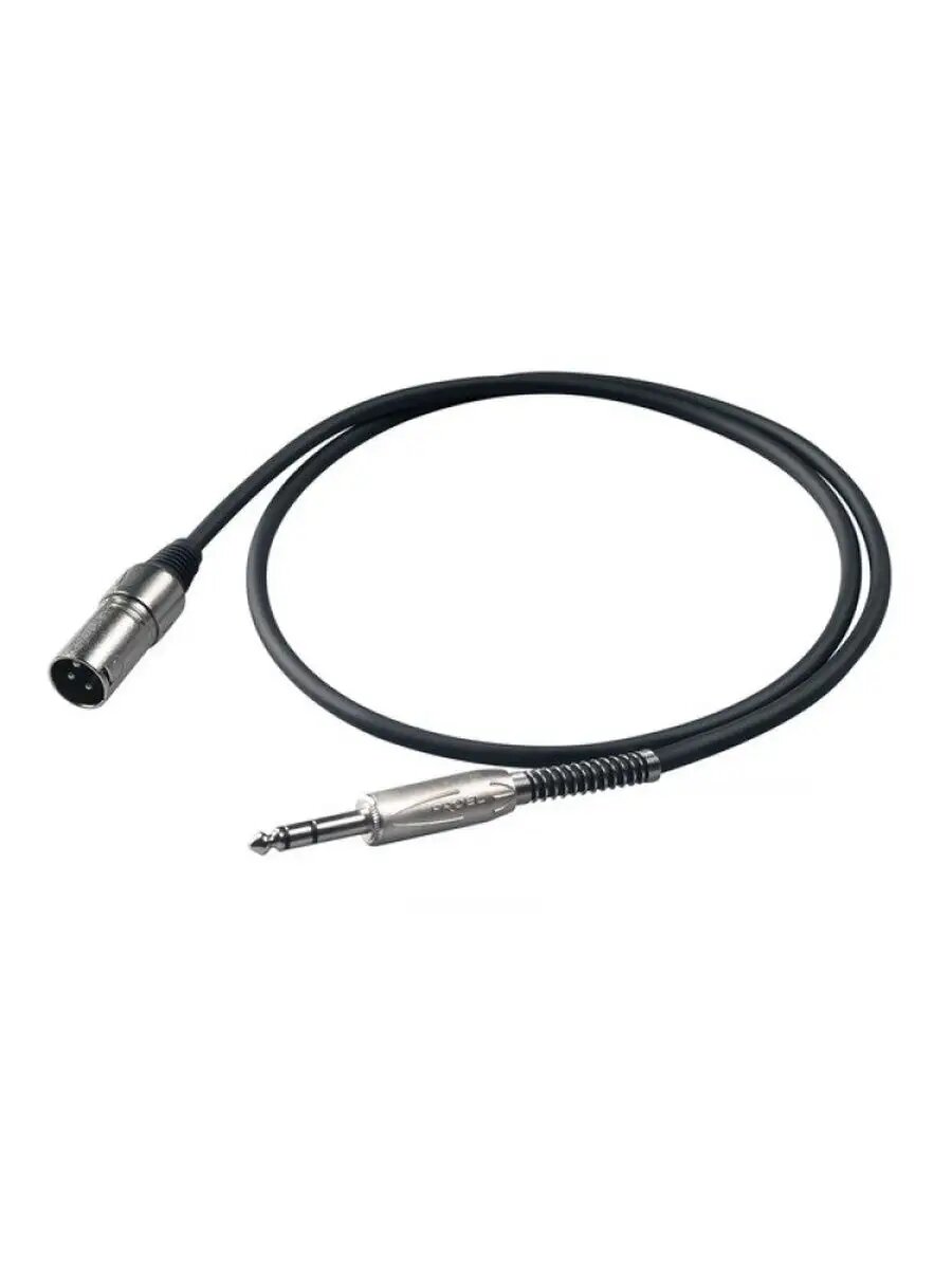 Микрофонный кабель 6.3 джек стерео - XLR (папа)