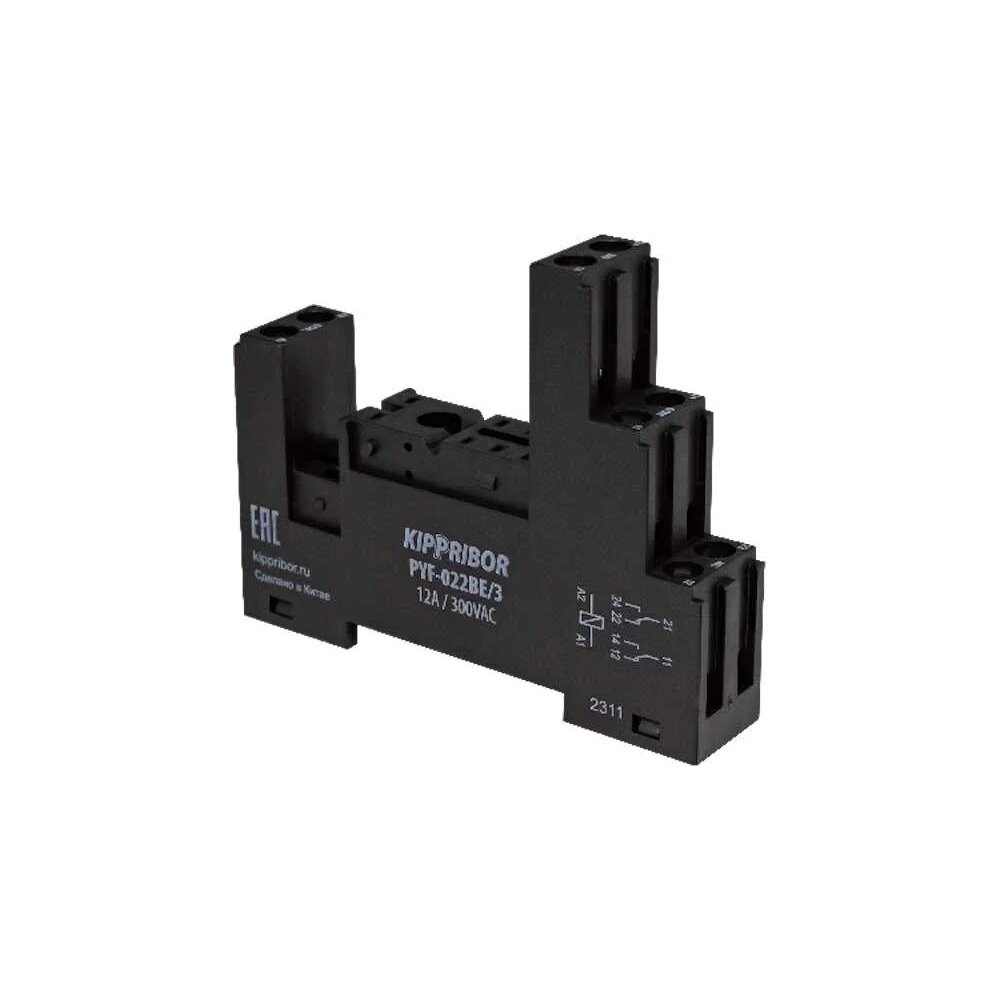 Колодка для реле KIPPRIBOR Pyf-023be/3 mpr 2-х конт, тип pyf УТ-00000239