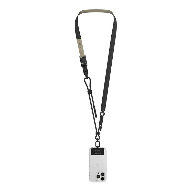 Elago нейлоновый ремешок на шею, Crossbody Phone Lanyard черный