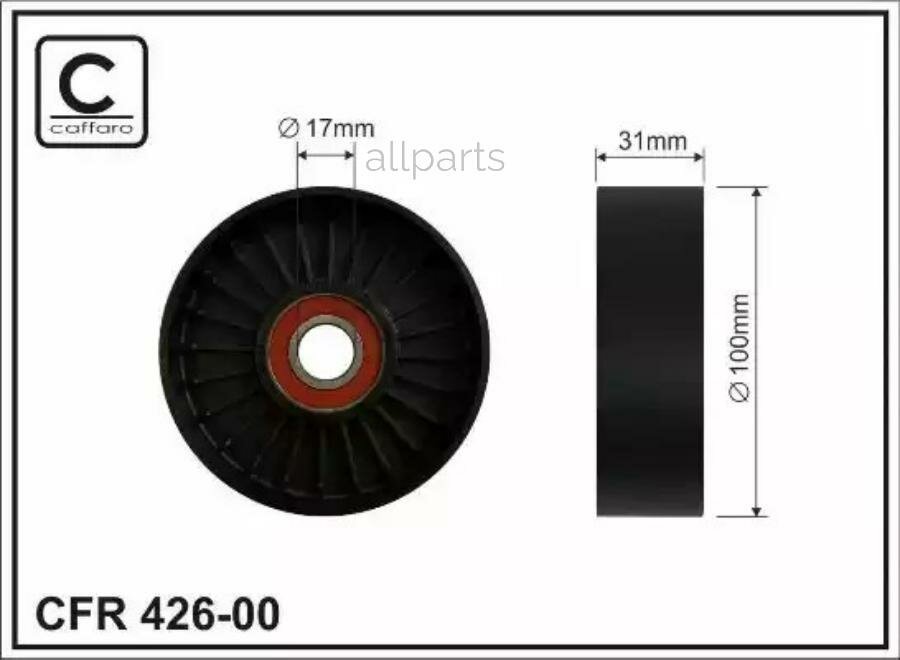 CAFFARO 42600 Ролик приводного ремня