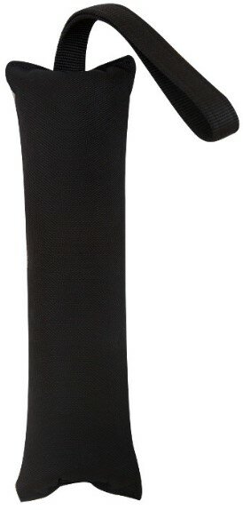 Зооэкспресс Игрушка для собак палка с ручкой с пластиковой бутылкой внутри (текстиль) 30 см