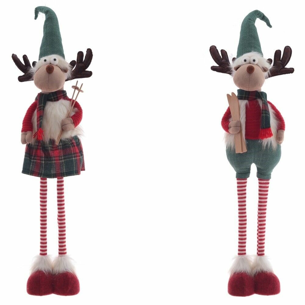 Игрушка набивная телескопическая "Олень", максимальная высота 108 см, минимальная высота 50 см, 2 вида, 1 штука