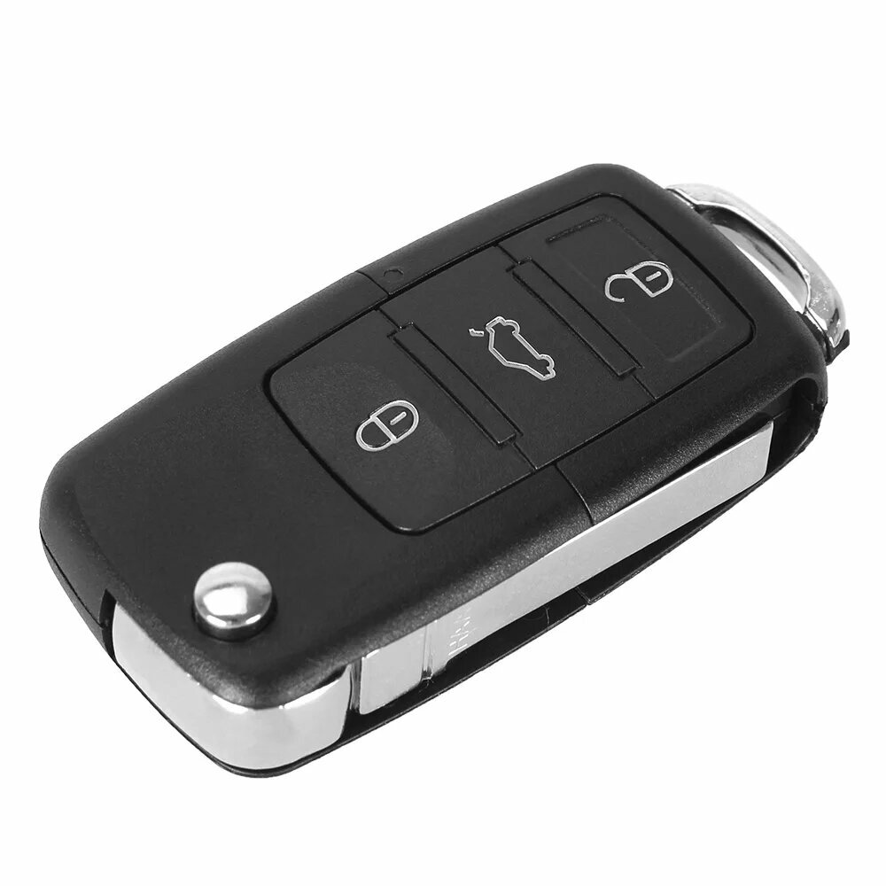 Складной автопульт 3 кнопки KEYYOU для VW Skoda Seat