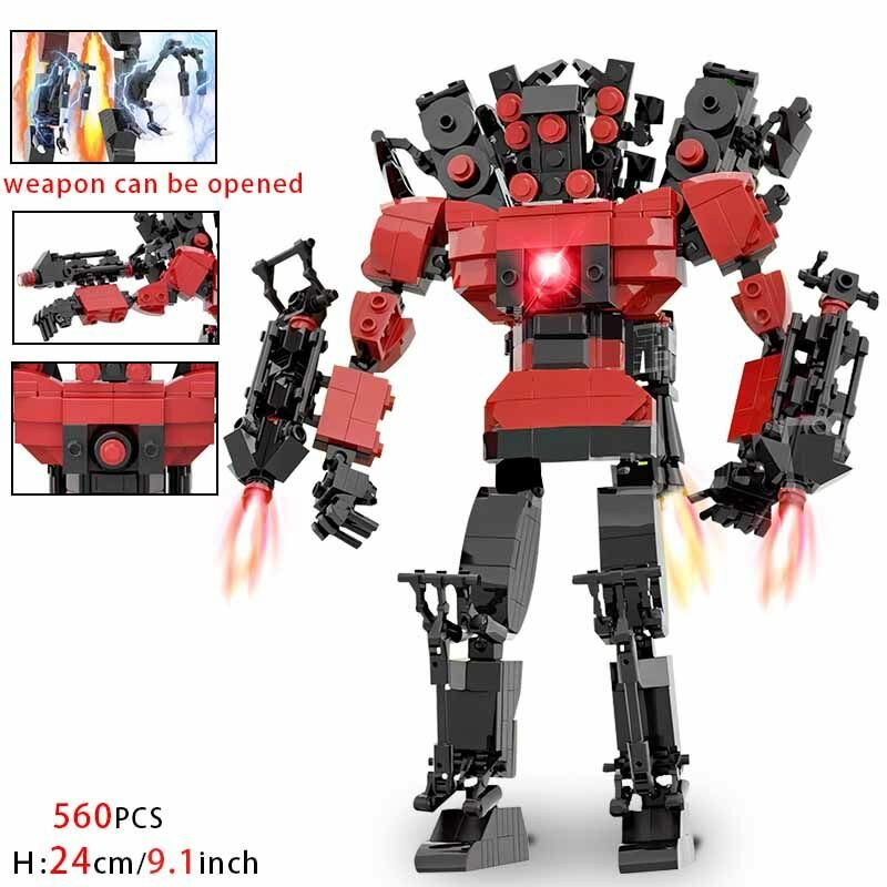 Стройка moc skibidi туалет фигурки модель строительные