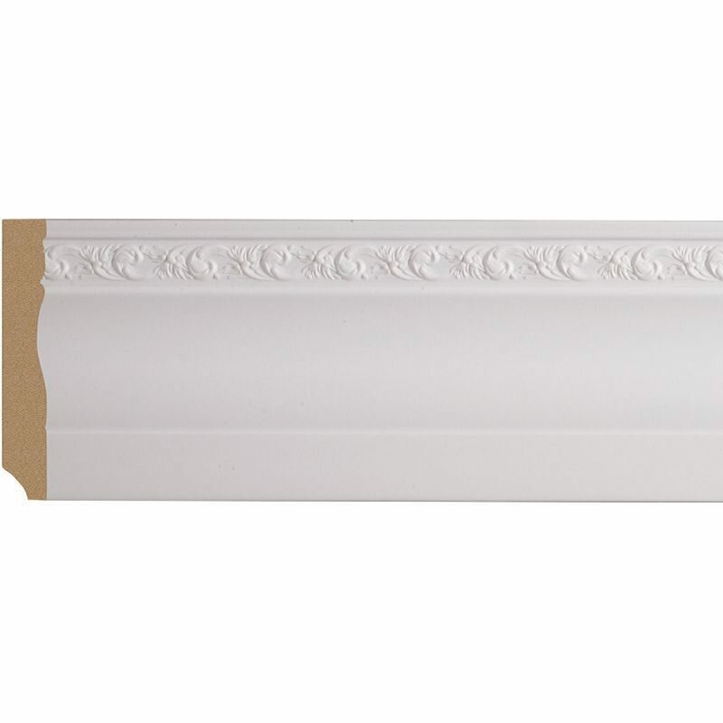 Багет Cosca Плинтус 95 Белый 153-115 Д240хШ1.4хВ9.5см/ Коска.