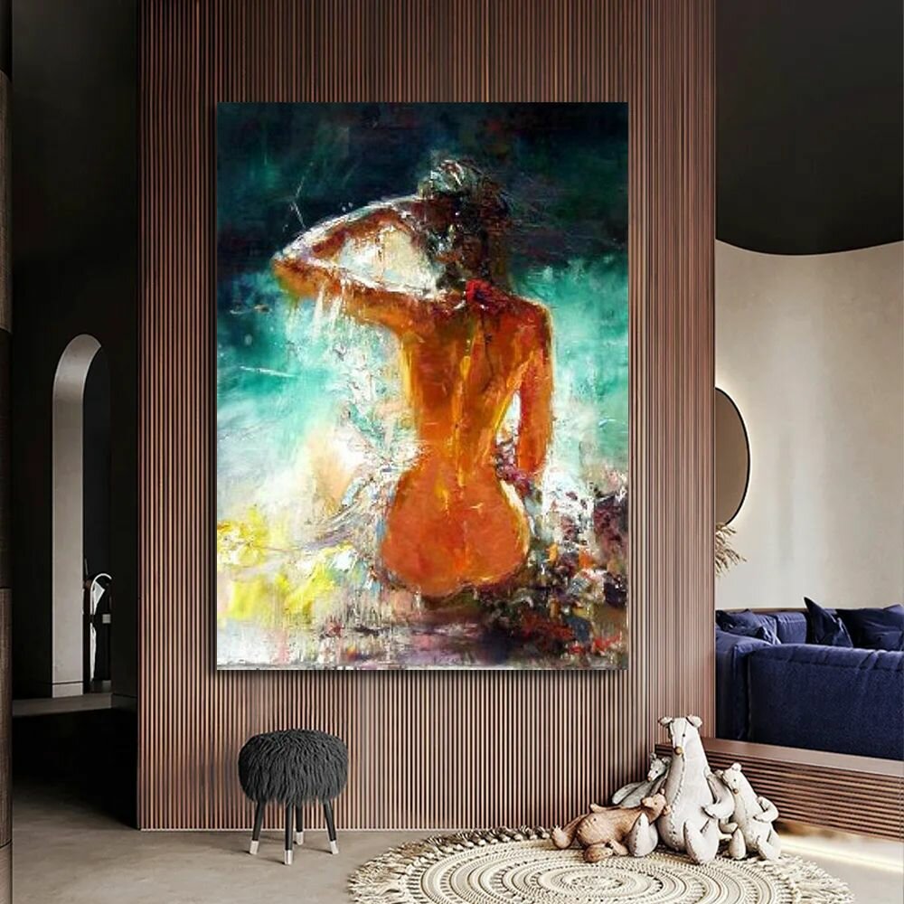 Картина 18+, соблазнительная девушка, 20х30 см.