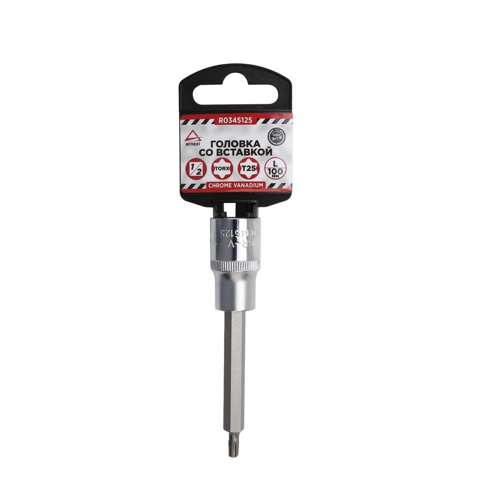 Головка 1/2" со вставкой TORX T25 L 100 на холдере