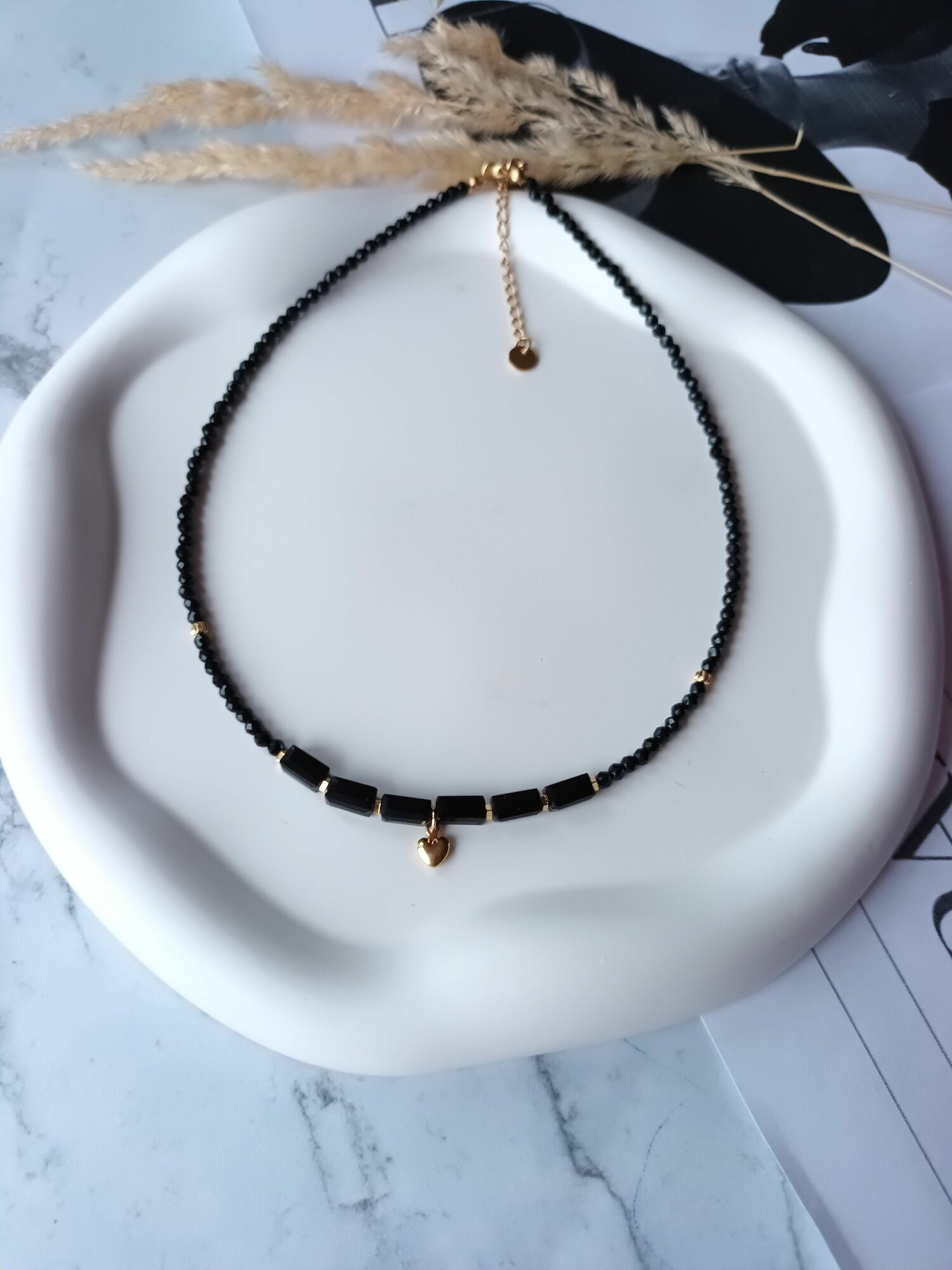 Колье, искусственный камень