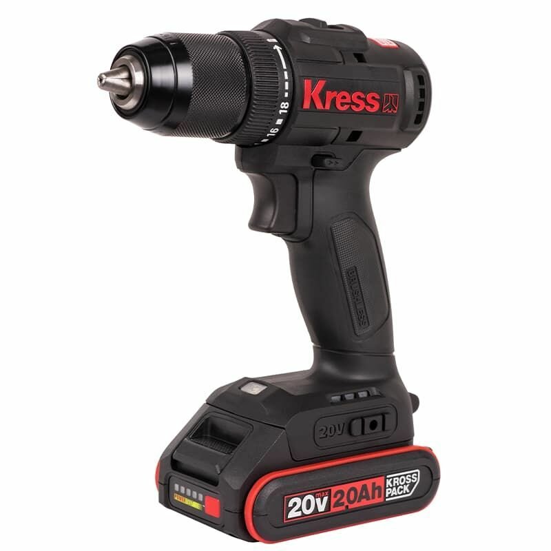 Дрель-шуруповерт Kress KU212, 2 аккумулятора емкостью 2,0 АЧ