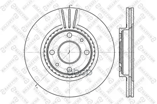 Диск тормозной Stellox арт. 6020-3910V-SX