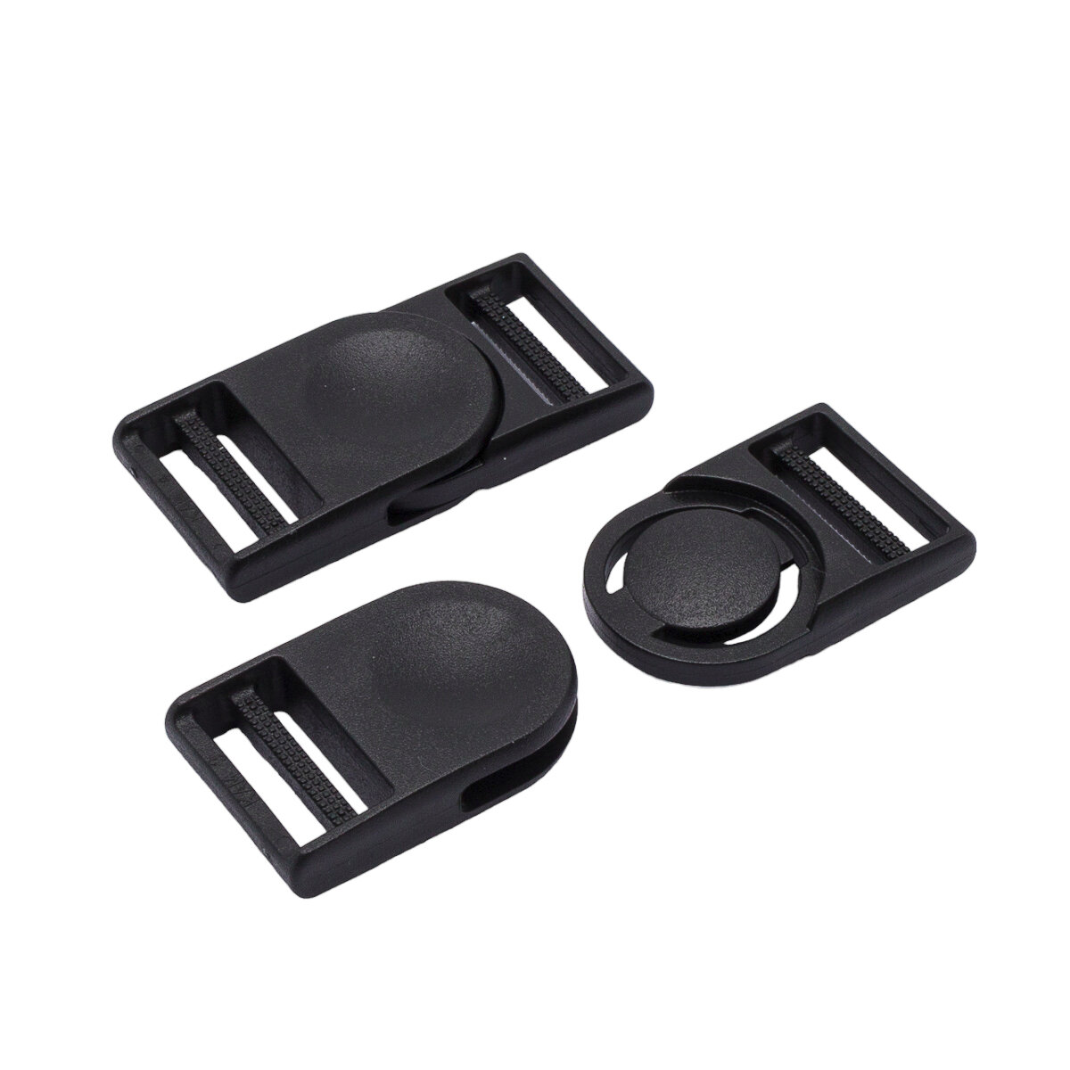 Фастекс застежка для ремней 20 мм, 10 шт, пластик, BIG, черный