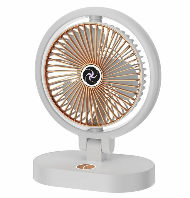 Настольный вентилятор "Desktop Fan", белый/медный, 4 скорости, 28дБ