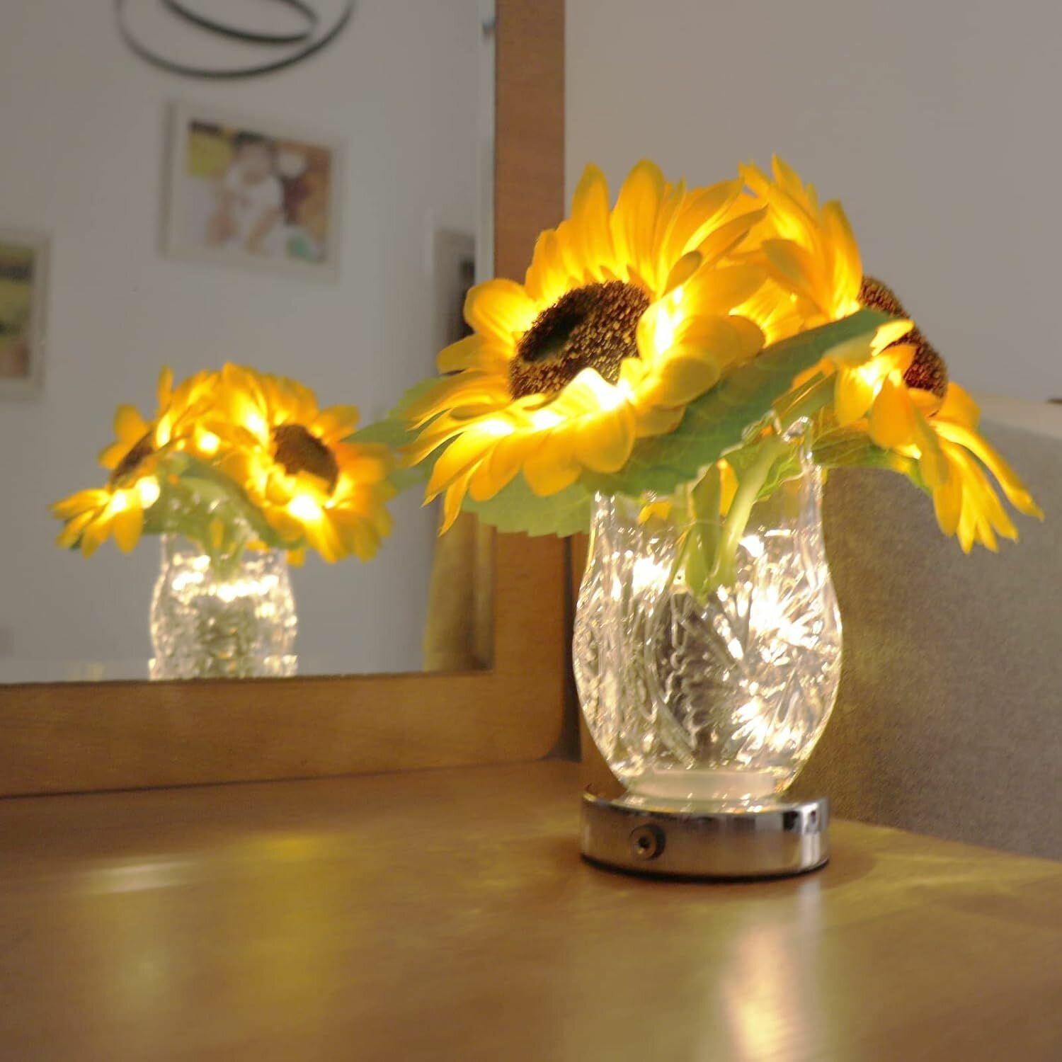 Цветочная лампа Touch Lamp, Настольная лампа с регулируемой яркостью подсолнечника