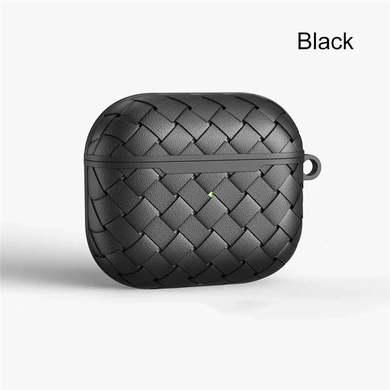 Силиконовый чехол BV Weave для Apple Air Pods 1/2/3 For Airpods 1 2, Black