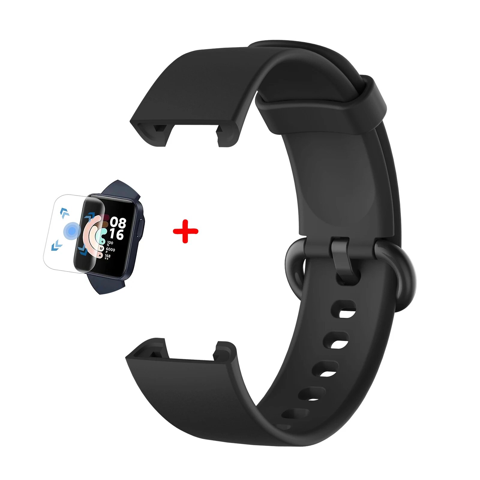 Ремешок Awkanger для Xiaomi Mi Watch Lite, черный