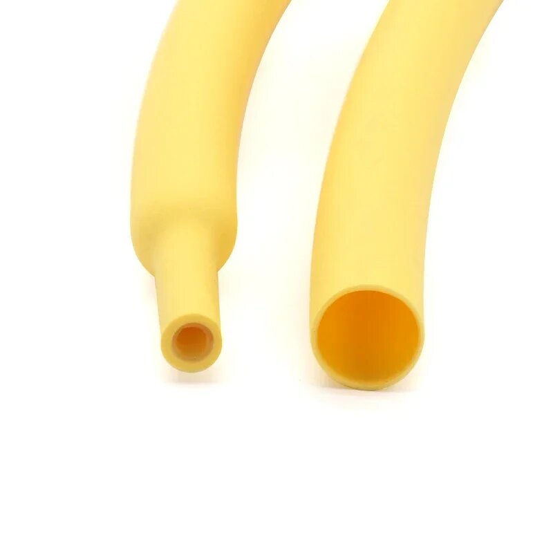 Термоусадочная трубка 3:1 с клеевой трубкой PE 4.0mm, Желтый