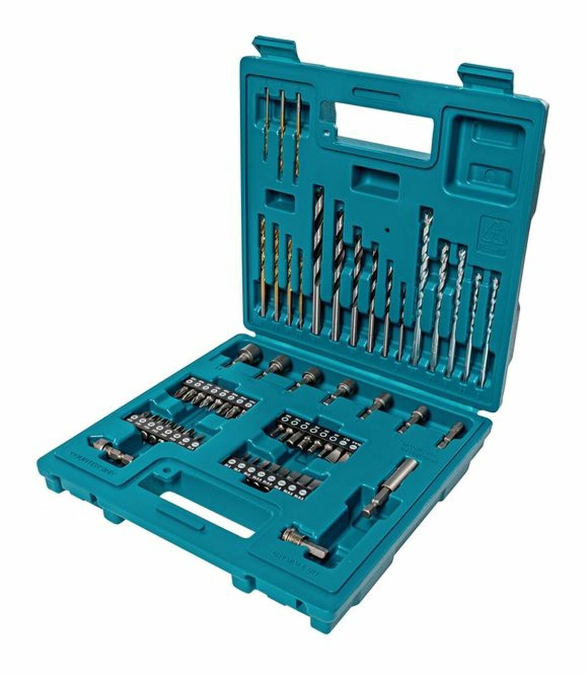 Набор оснастки Makita E-11829 Basic, 60 предметов, в кейсе, бирюзовый