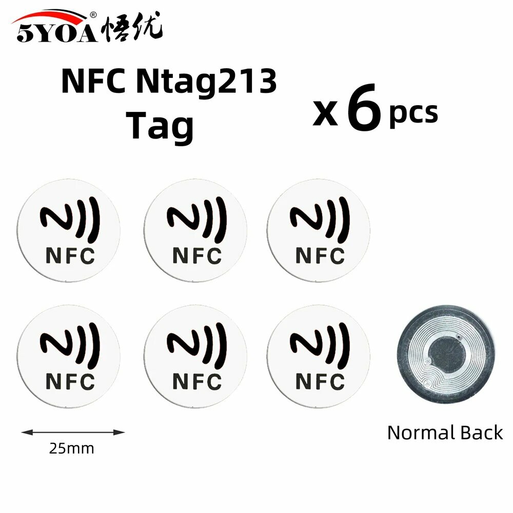 NFC Ntag213 Ntag215 Ntag216 наклейки 5YOA