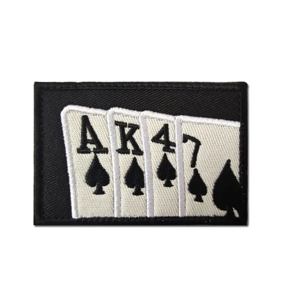Игровая карта AK47 вышивной патч