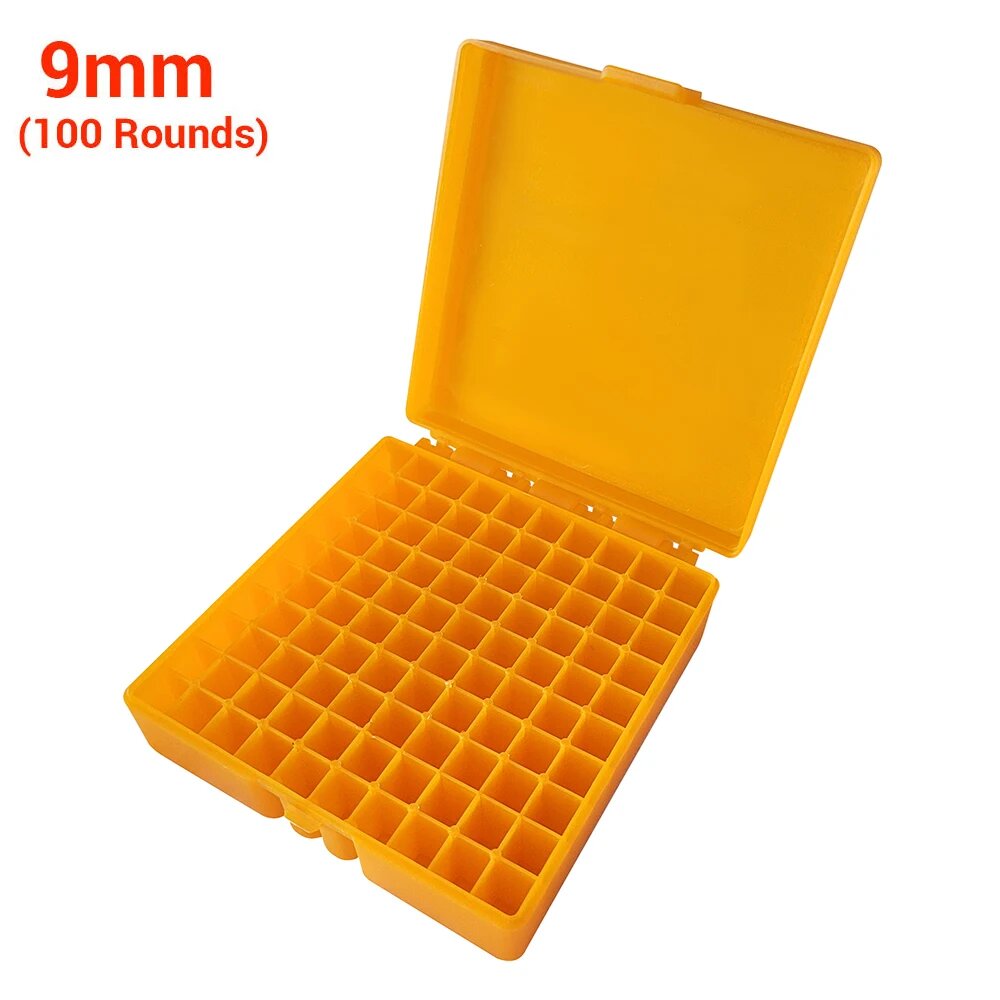 Тактический ящик для патронов пластиковый 50/100 шт. 9mm Orange 100Rounds