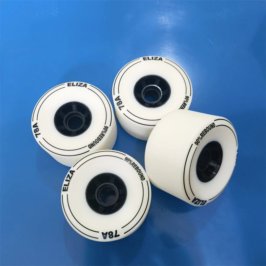 Колеса для лонгборда ELIZA 100*56 мм SHR78A черно-желто-белые