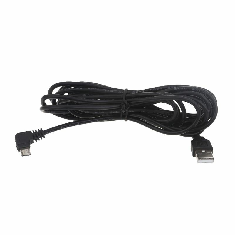 Кабель Micro USB длиной 11,5 футов, 3,5 м, USB под углом 90 градусов, быстрая зарядка, 5 В, 3 А