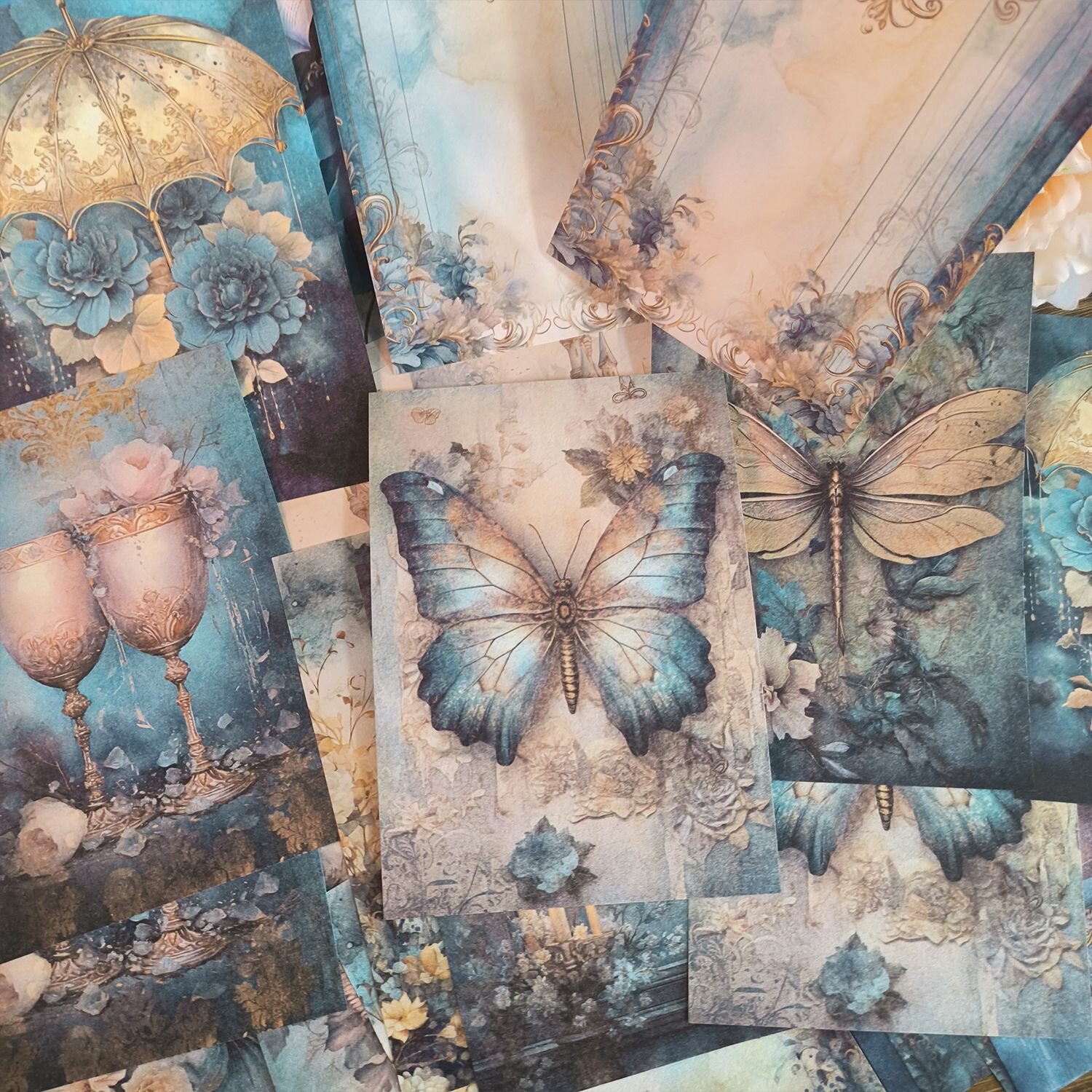 Бумага для скрапбукинга, Mr.paper, 50 листов в упаковке, в стиле ретро корт, цветочные и животные мотивы, может использоваться для украшения блокнотов, культурных стен, Лист сообщений