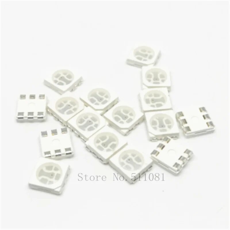 Светодиоды SMD LED 5050 RGB, 100PCS