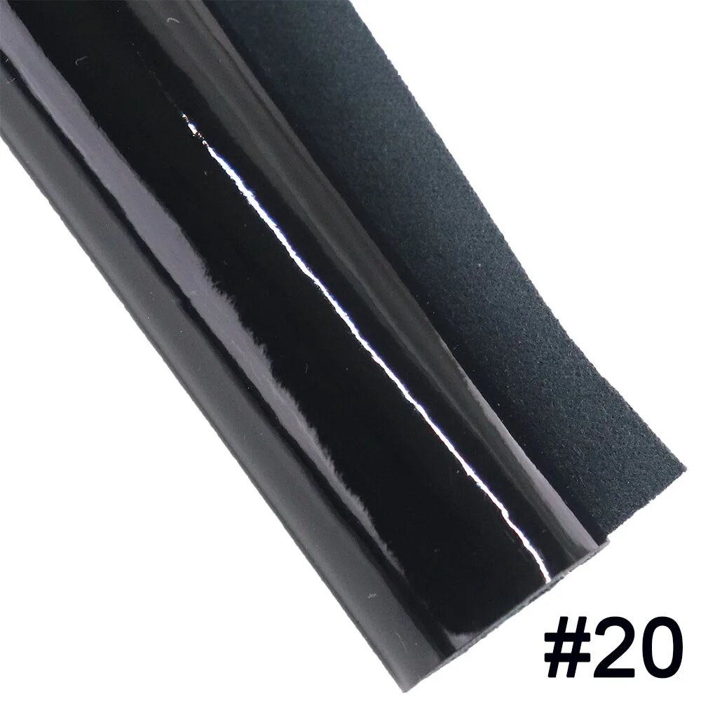 Рулон искусственной кожи черной, 20 х 120 см, #20