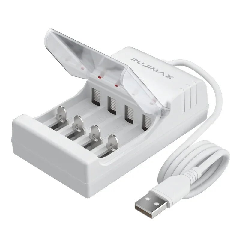 Зарядное устройство для аккумуляторов AA/AAA Ni-Cd 4/6/8 слотов 4 slots USB
