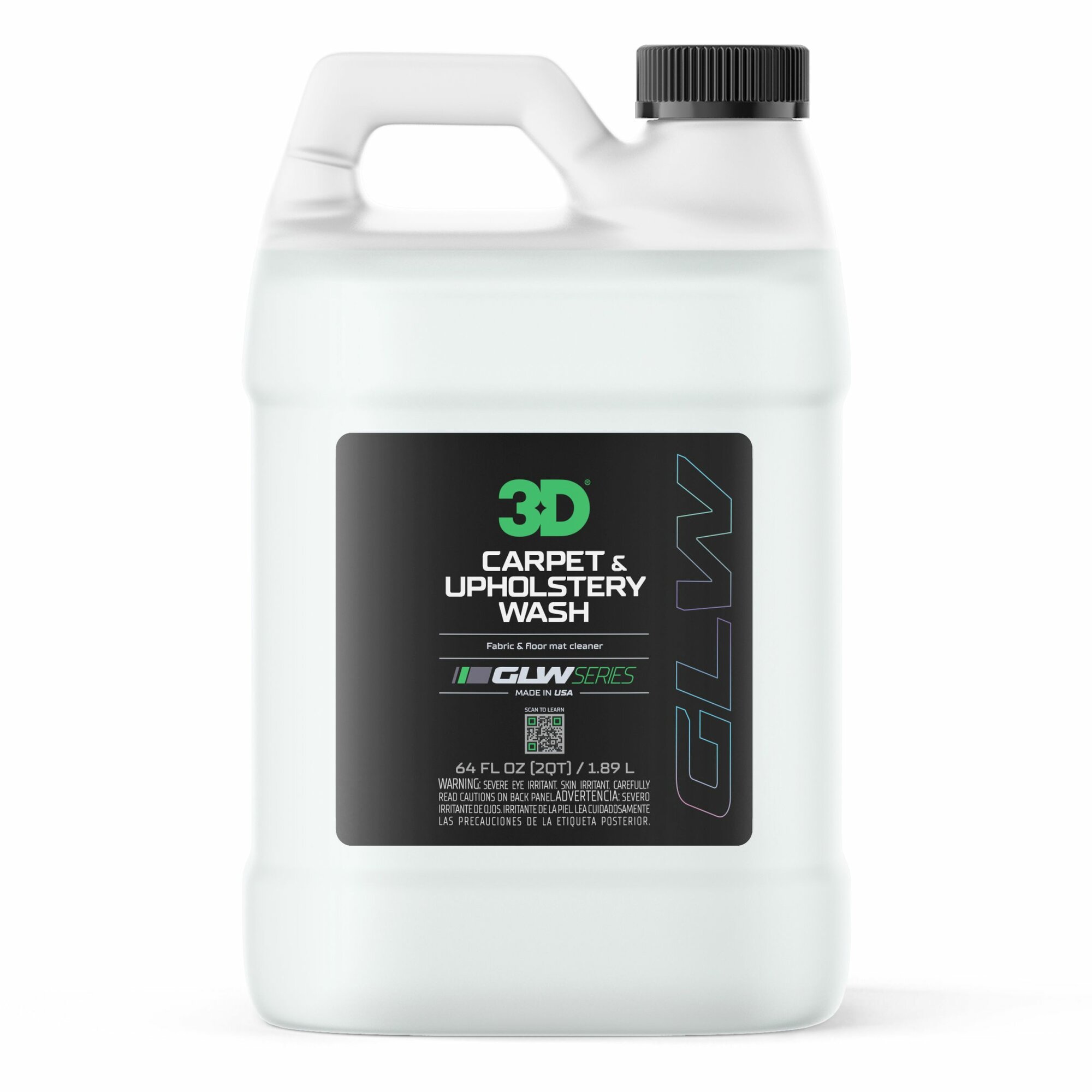 3D GLW Шампунь для ковров, сидений, велюра и обивки CARPET & UPHOLSTERY WASH, 1,89 л. 350OZ64