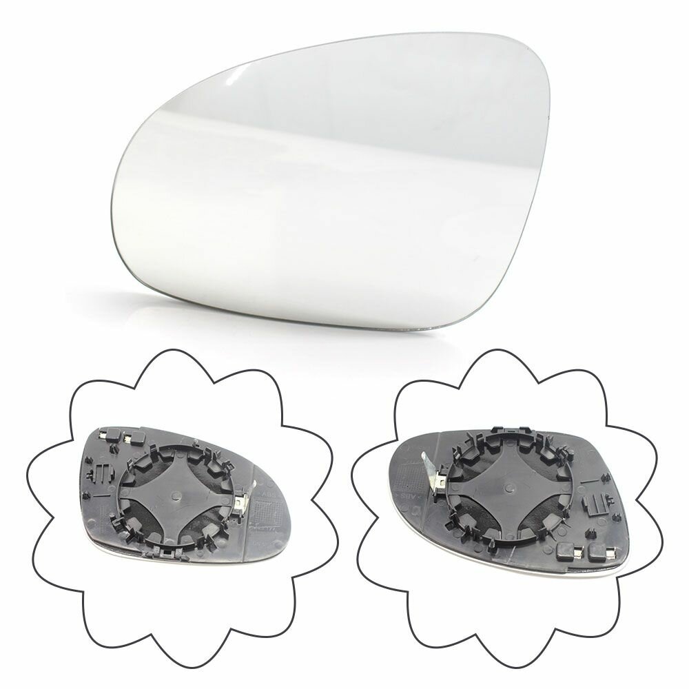 Левое широкоугольное зеркало заднего вида для Volkswagen Golf MK5, прозрачное