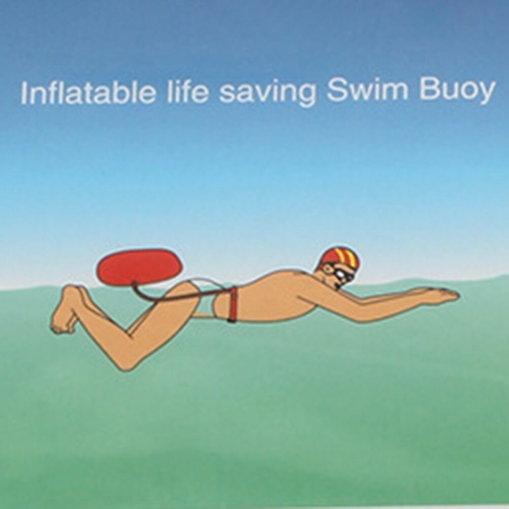 Плавательный буй из ПВХ, для плавания, с поясным ремнем