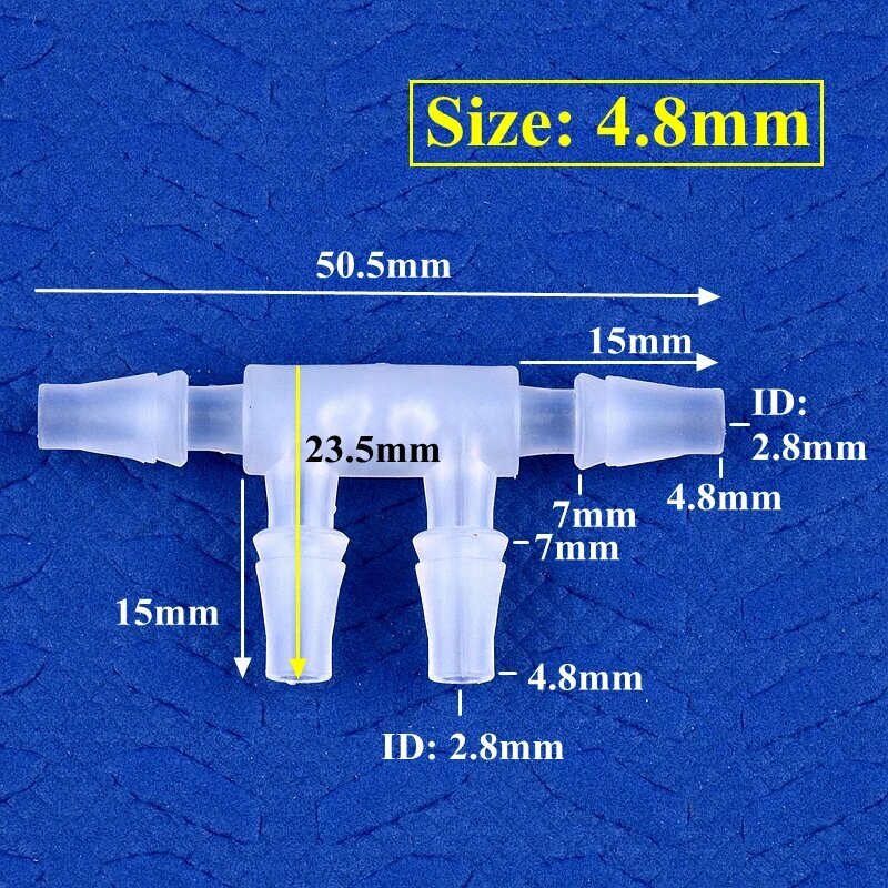 Соединители для полива SgooHan 2.4~11.1мм 4.8mm, 50 Pieces