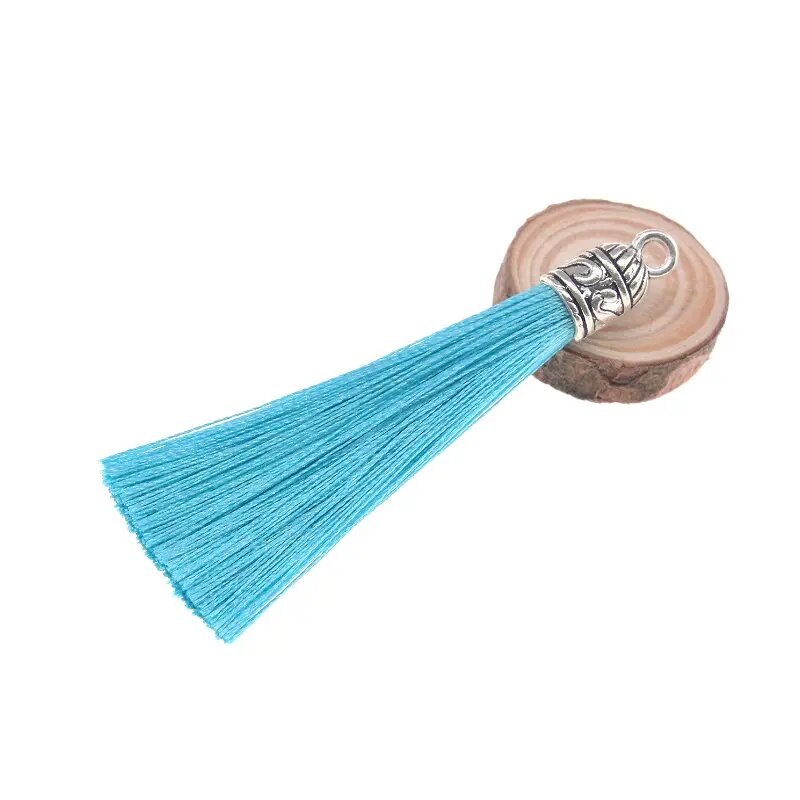 Полиэстеровые кисточки для украшений 55 мм, набор из 10 штук Синий, 55mm 10PCS-LOT, light blue