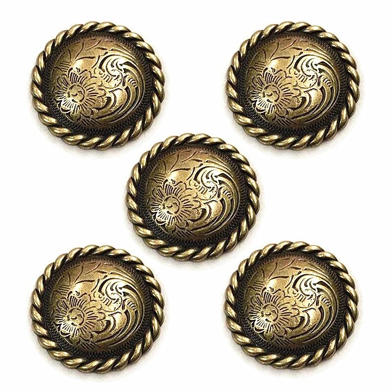 Кошельки из цинкового сплава 5 штук Античная латунь