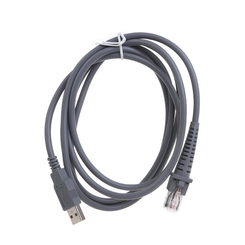 Длинный USB-кабель для подключения, сменный кабель для передачи данных, 2 м/7 футов, подходит для сканеров GD4130, QD2100 и GBT4100. Прочный.