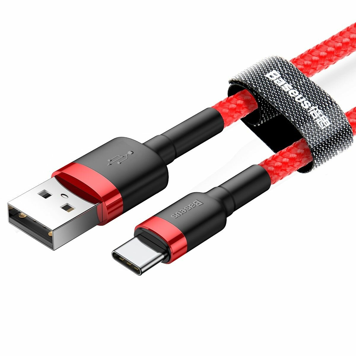 Кабель Baseus cafule Cable USB For Type-C 2A 2M Красный catklf-c09