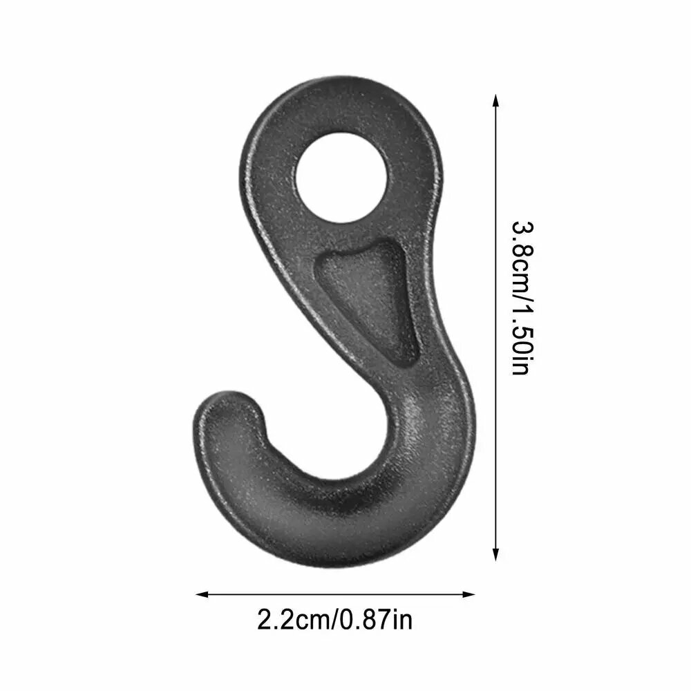 1 шт. сверхмощный карабиновый крючок, эластичный амортизирующий шнур, крючок для крепления кемпинга, палатки, банджи, наконечник шнура, крючок для палатки