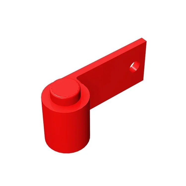 Gobricks Красный пластиковый конструктор 1x3x3 дверь справа