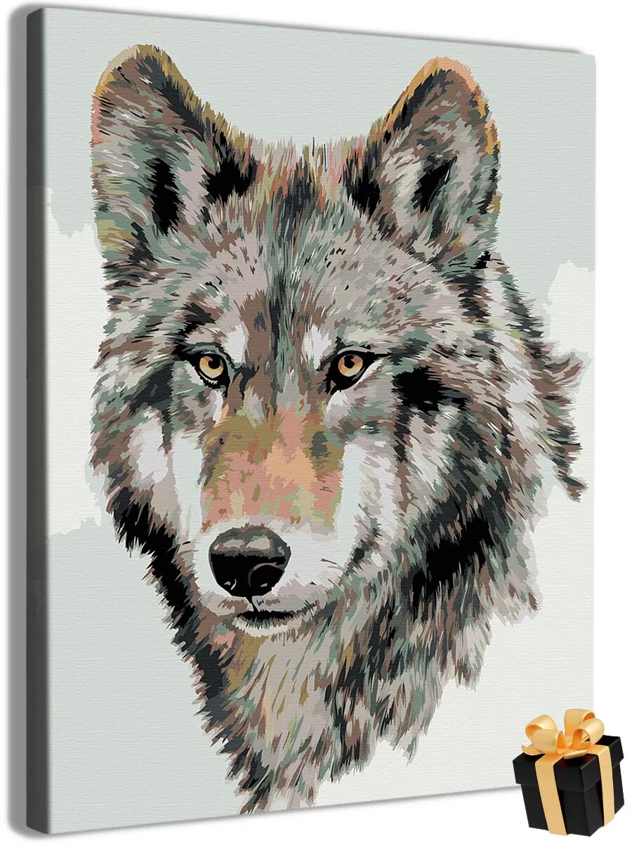 Картины по номерам Волк