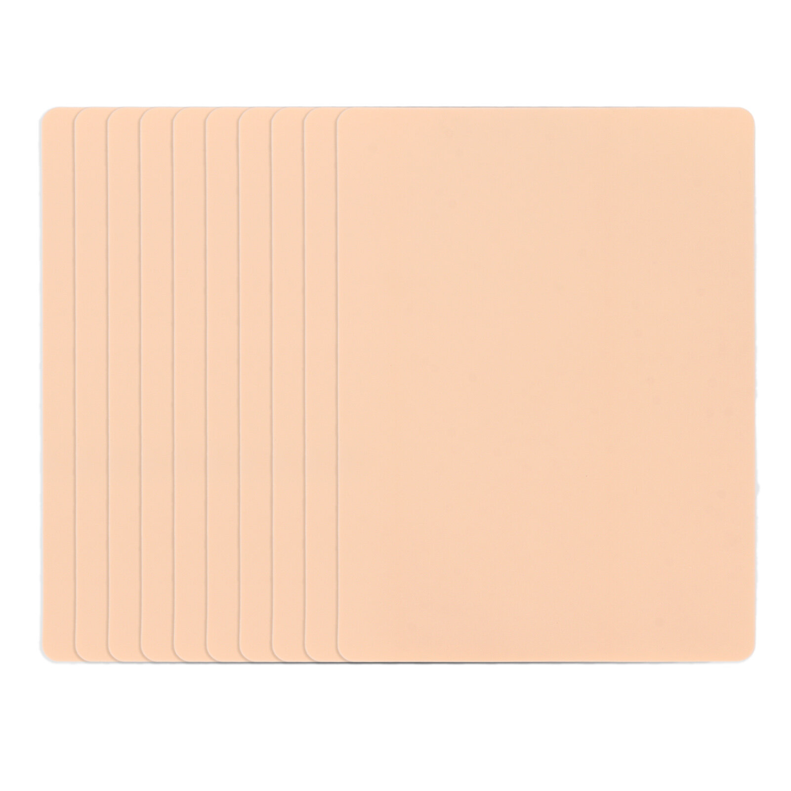 10pcs Blank Tattoo Practice Skin High Resilience Double Sides Soft Silicone for Beginners 1mm