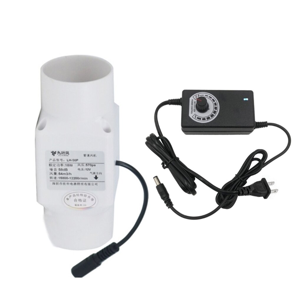 Вентилятор вытяжной 2 дюйма для кухни, гаража, туалета и теплицы