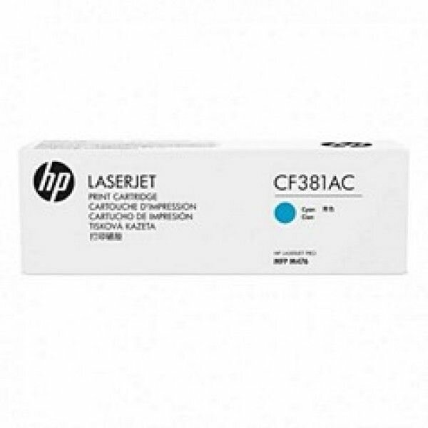 Картридж HP CF381AC / CF381A №312A голубой