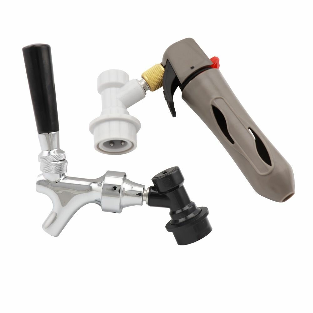Кран для разливного пива с комплектом зарядного устройства для кегов Co2 Быстроразъемное соединение Cornelius Beer Keg