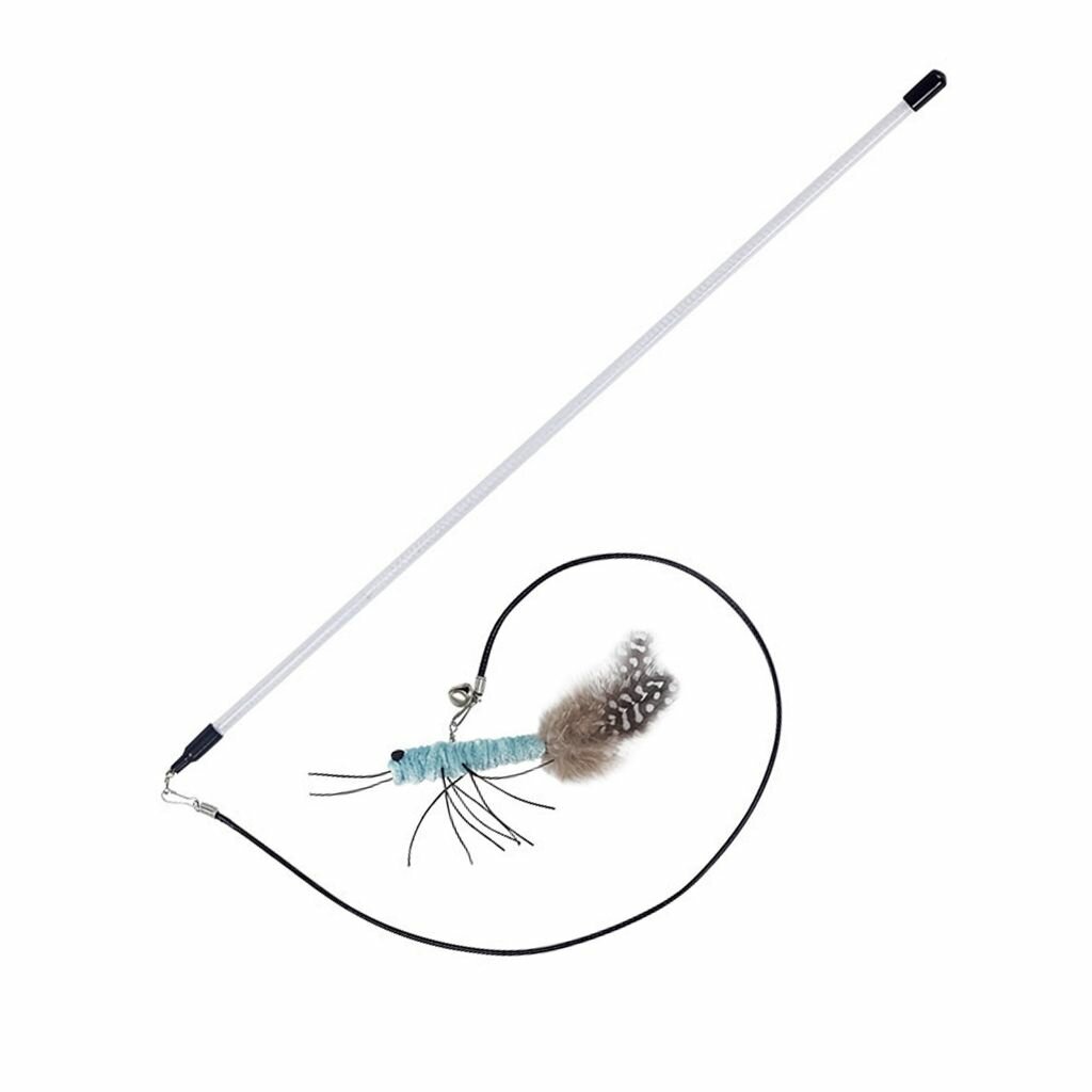 Домашнее летающее насекомое Funny Cat Stick-Большая синяя стрекоза